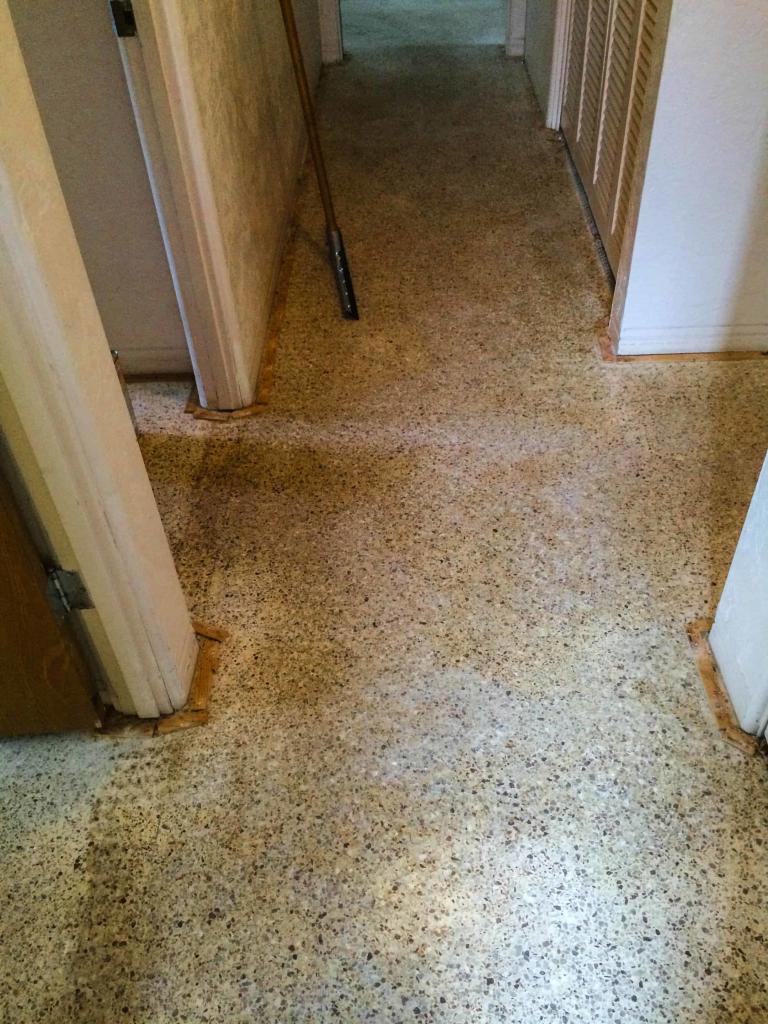 Terrazzo Flooring with Severe Pad Damage May Still be Restored